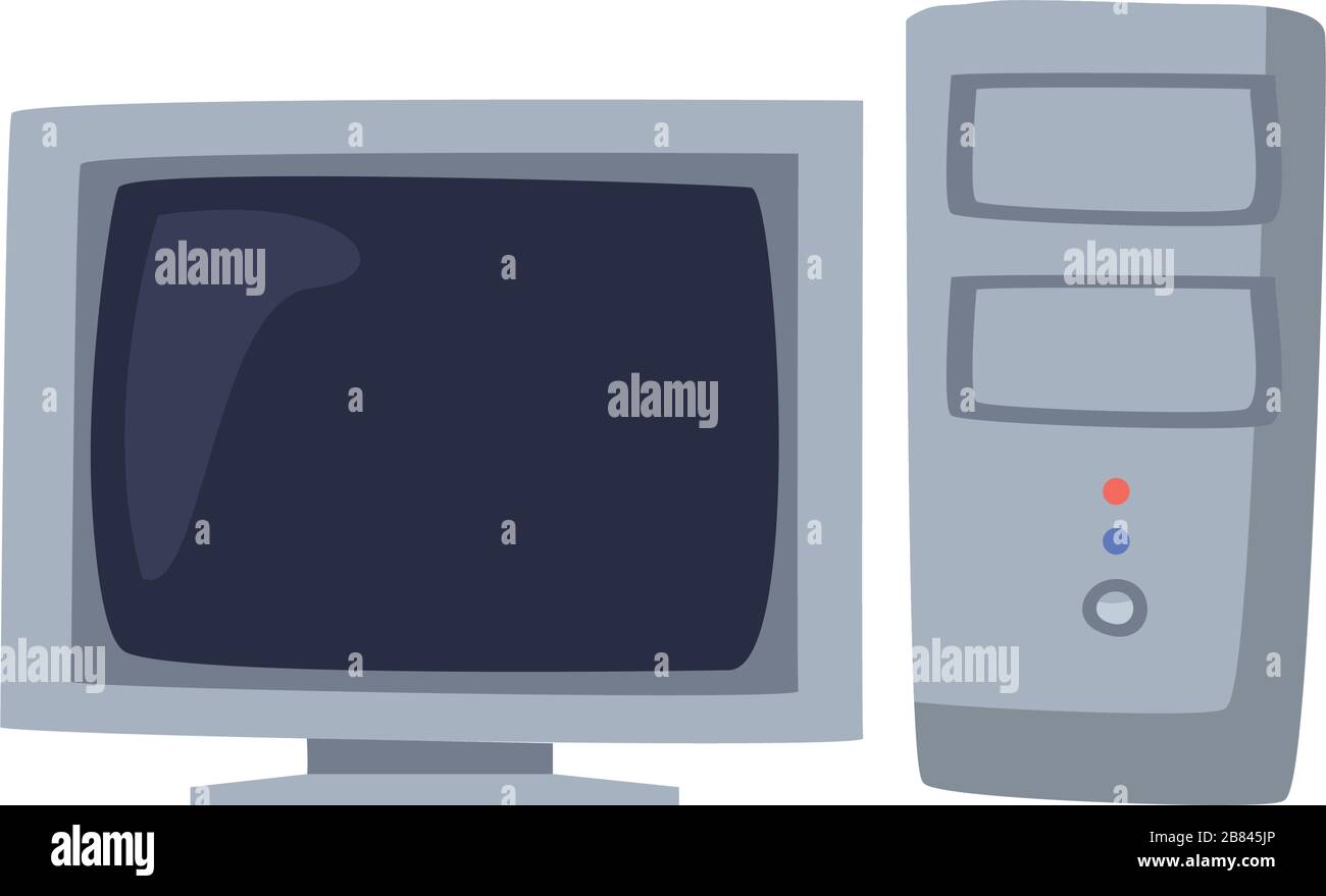 Computer flat style icon design, Digital technology communication ...
