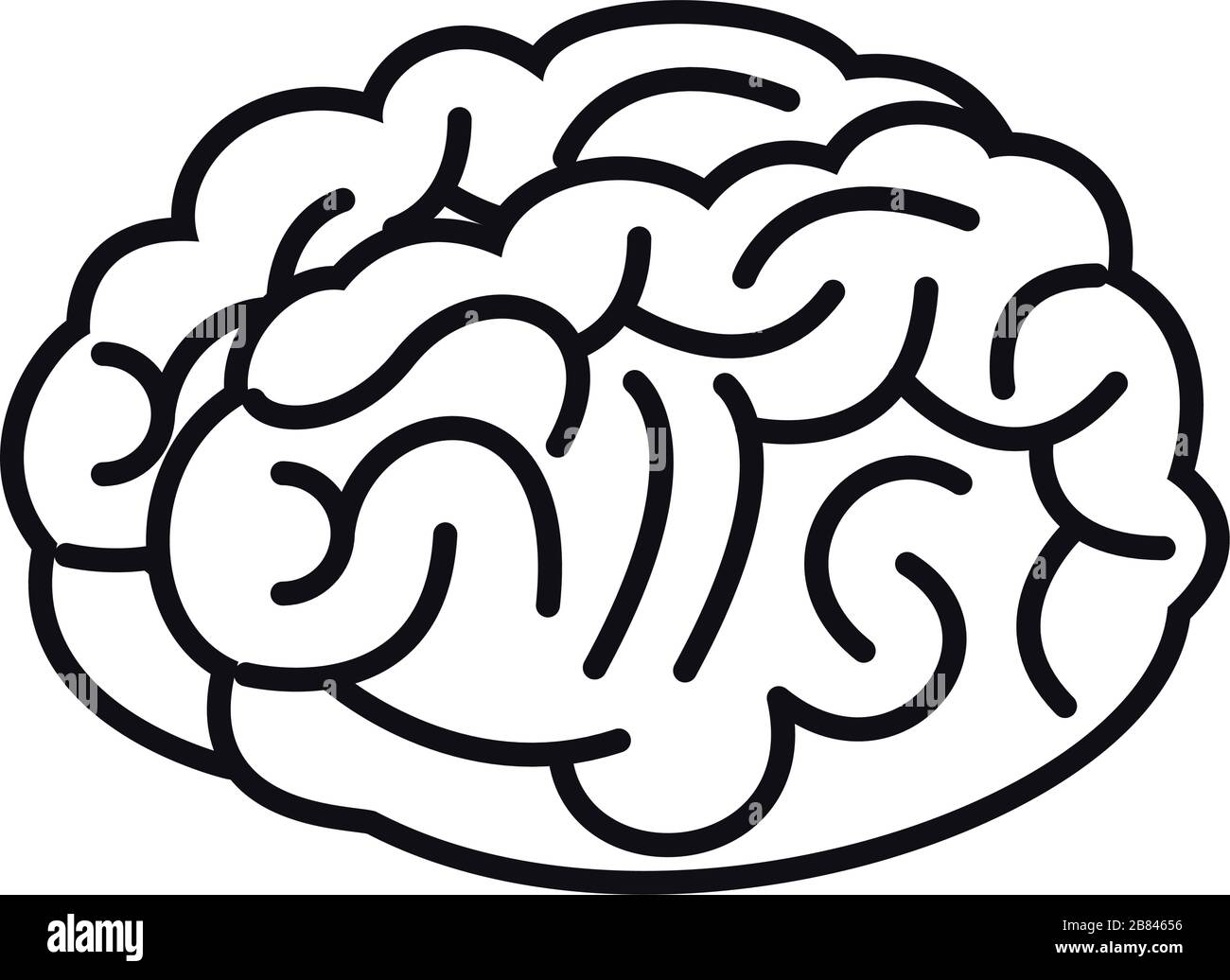 brain organ human isolated icon Stock Vector Image & Art - Alamy