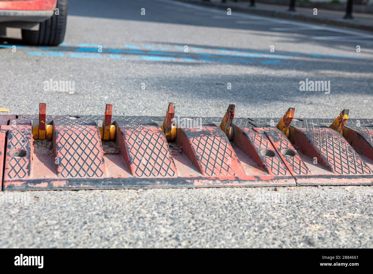 Spikes barrier are frequently used to enforce a directional flow in a ...