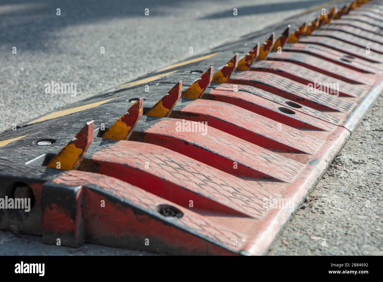 Spikes barrier are frequently used to enforce a directional flow in a ...