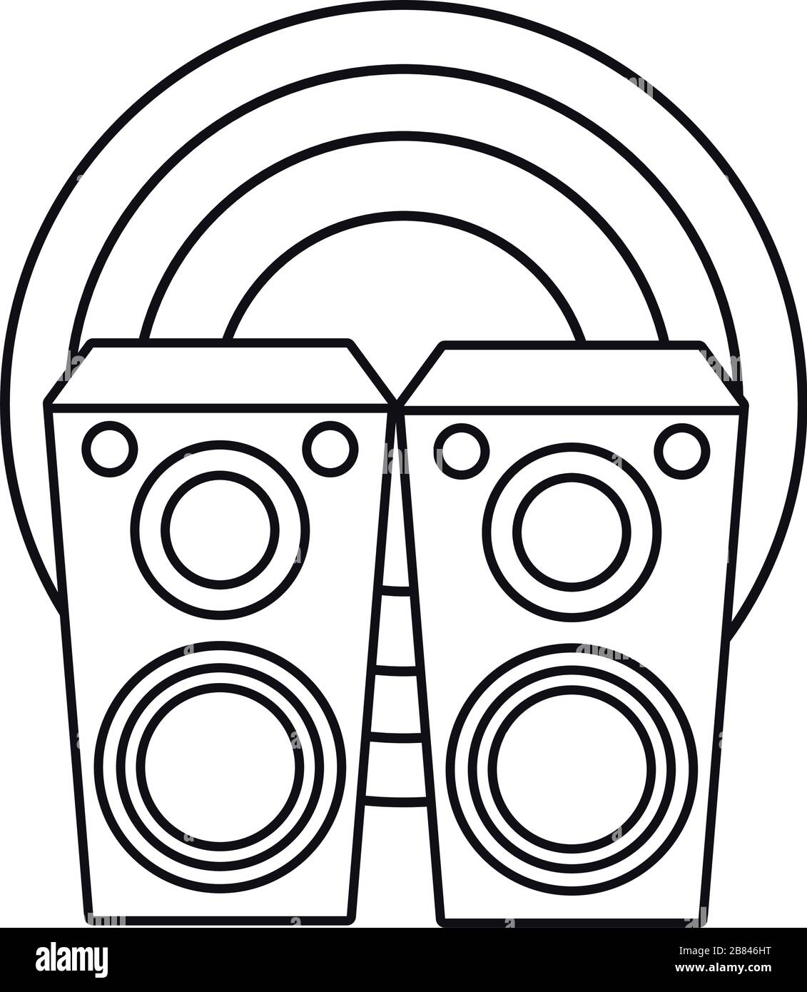 speakers sound audio devices icon Stock Vector Image & Art - Alamy