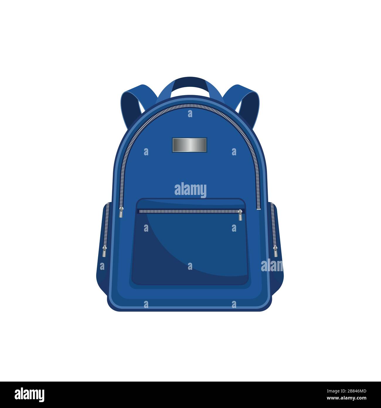 School bag. Isolated icon of school bag vector. Backpack symbol Stock ...