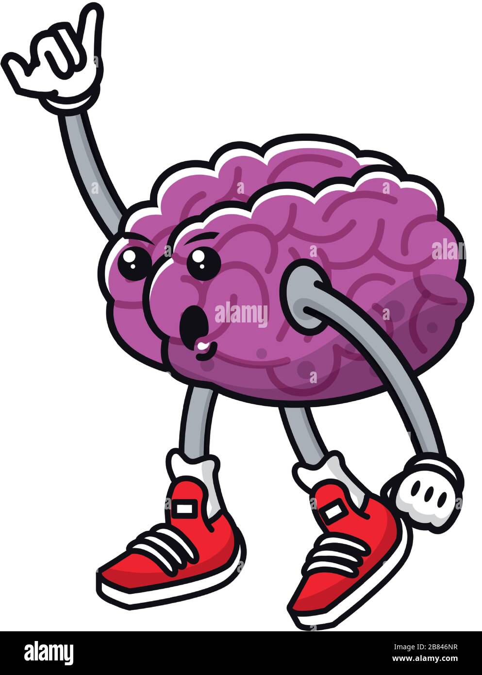 brain organ human comic character Stock Vector Image & Art - Alamy