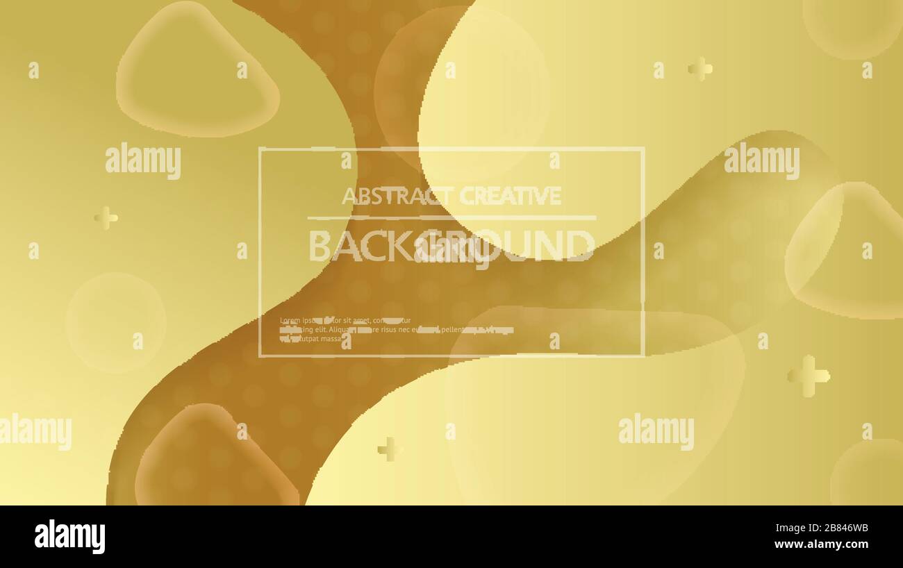 Shiny golden backdrop design with simple abstraction and message box ...