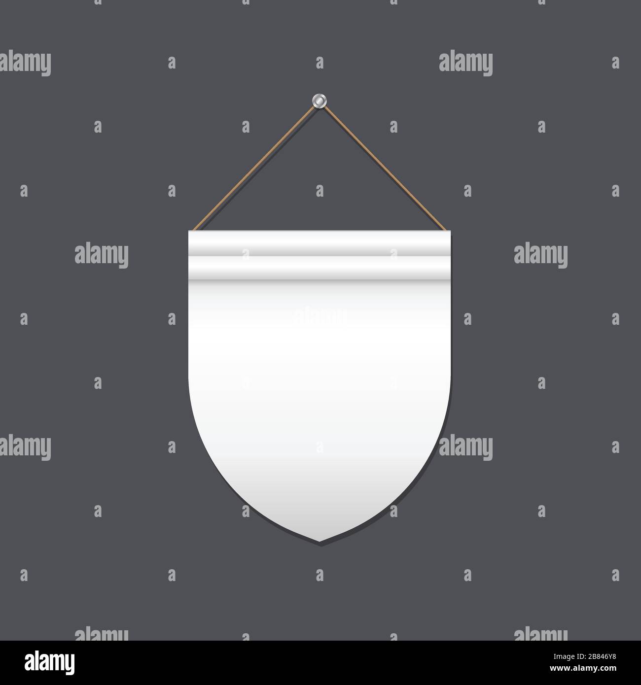 Plain banner shield hi-res stock photography and images - Alamy