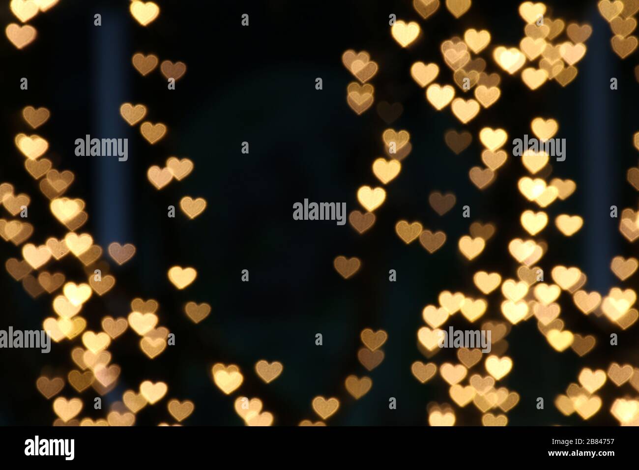 gold background bokeh lights heart soft, heart Background colorful ...