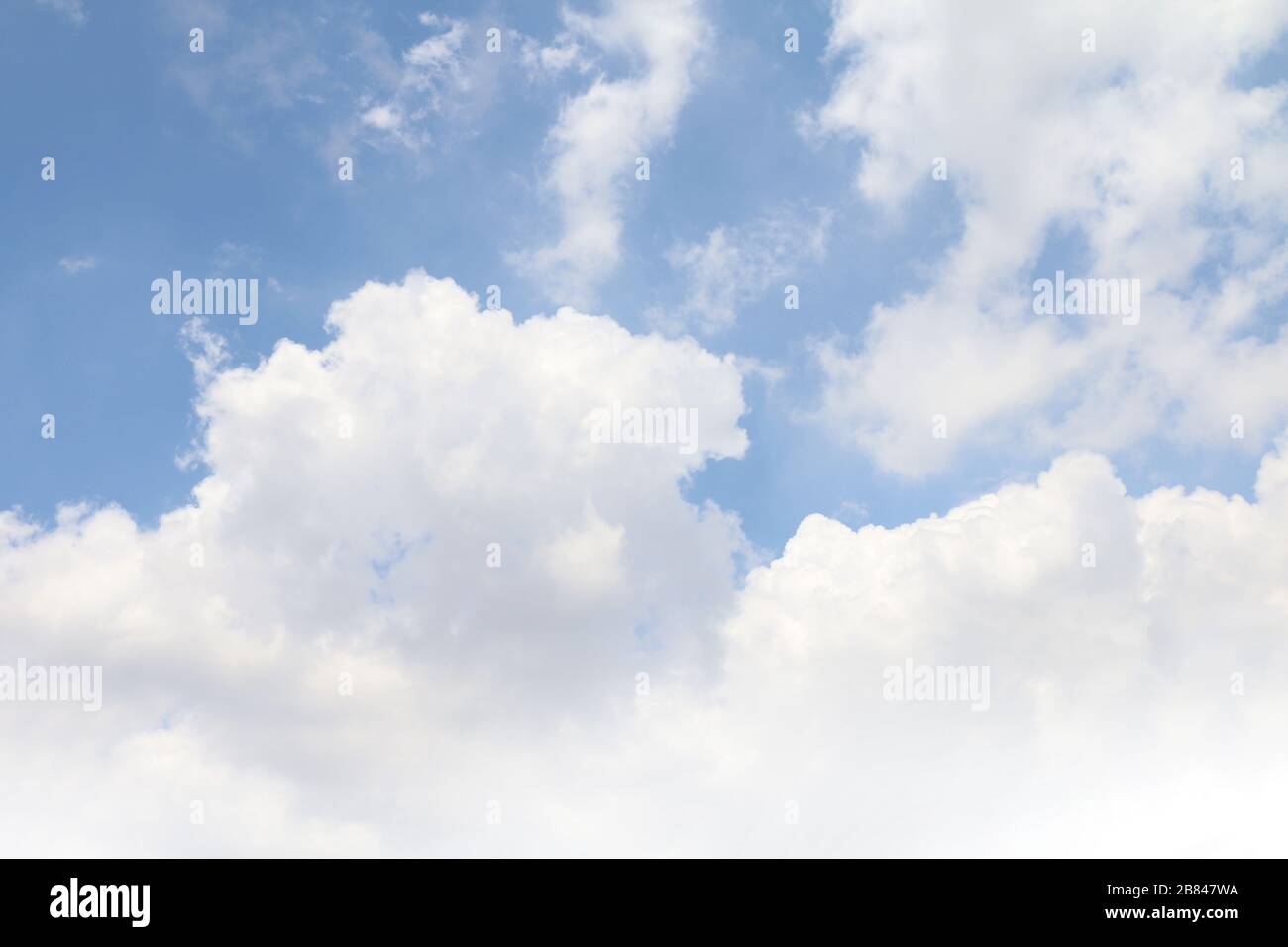 Sky, Sky clouds clear, Big fluffy clouds beautiful large on sky Stock Photo - Alamy