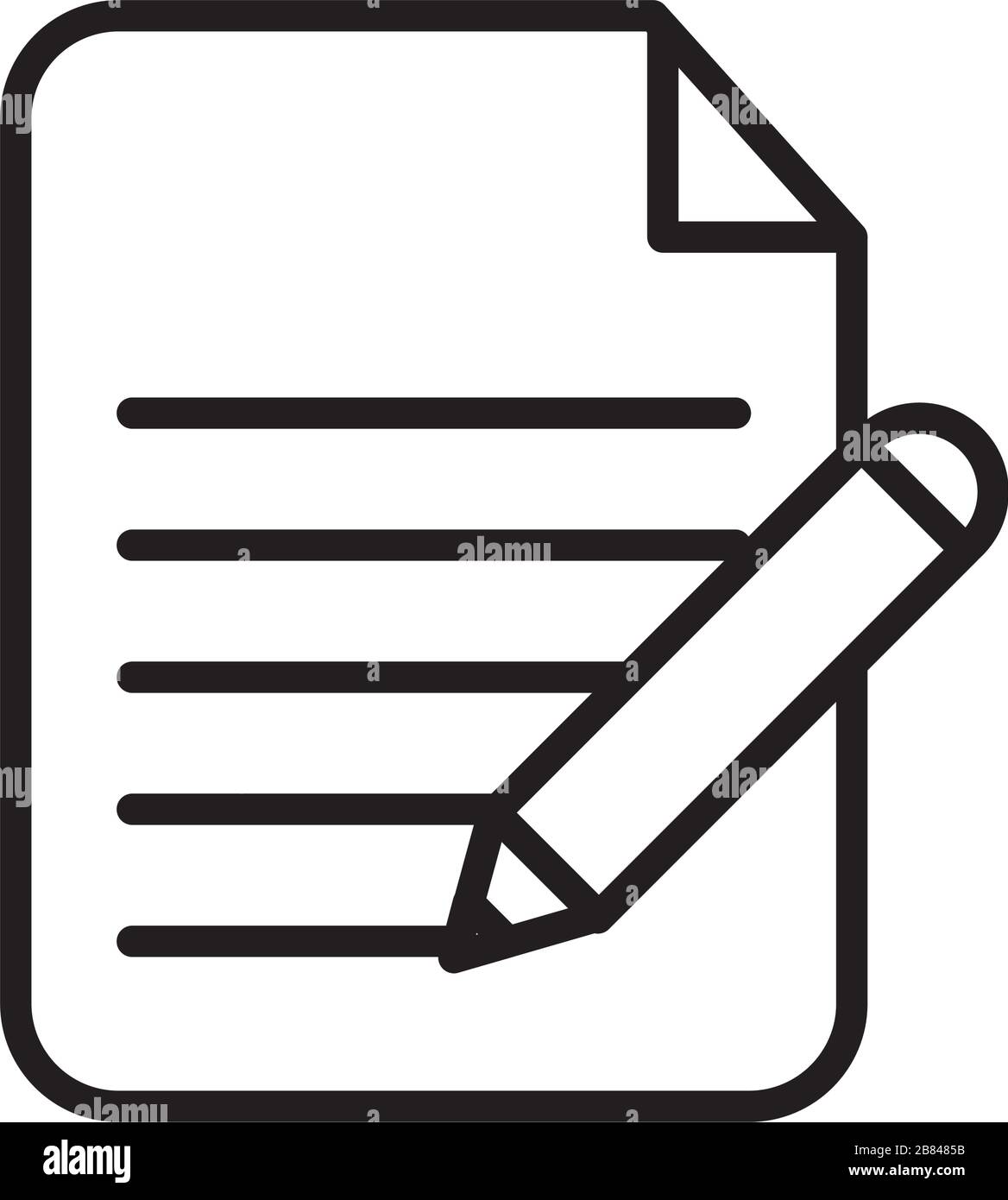 Information organizing system line Stock Vector Images - Alamy