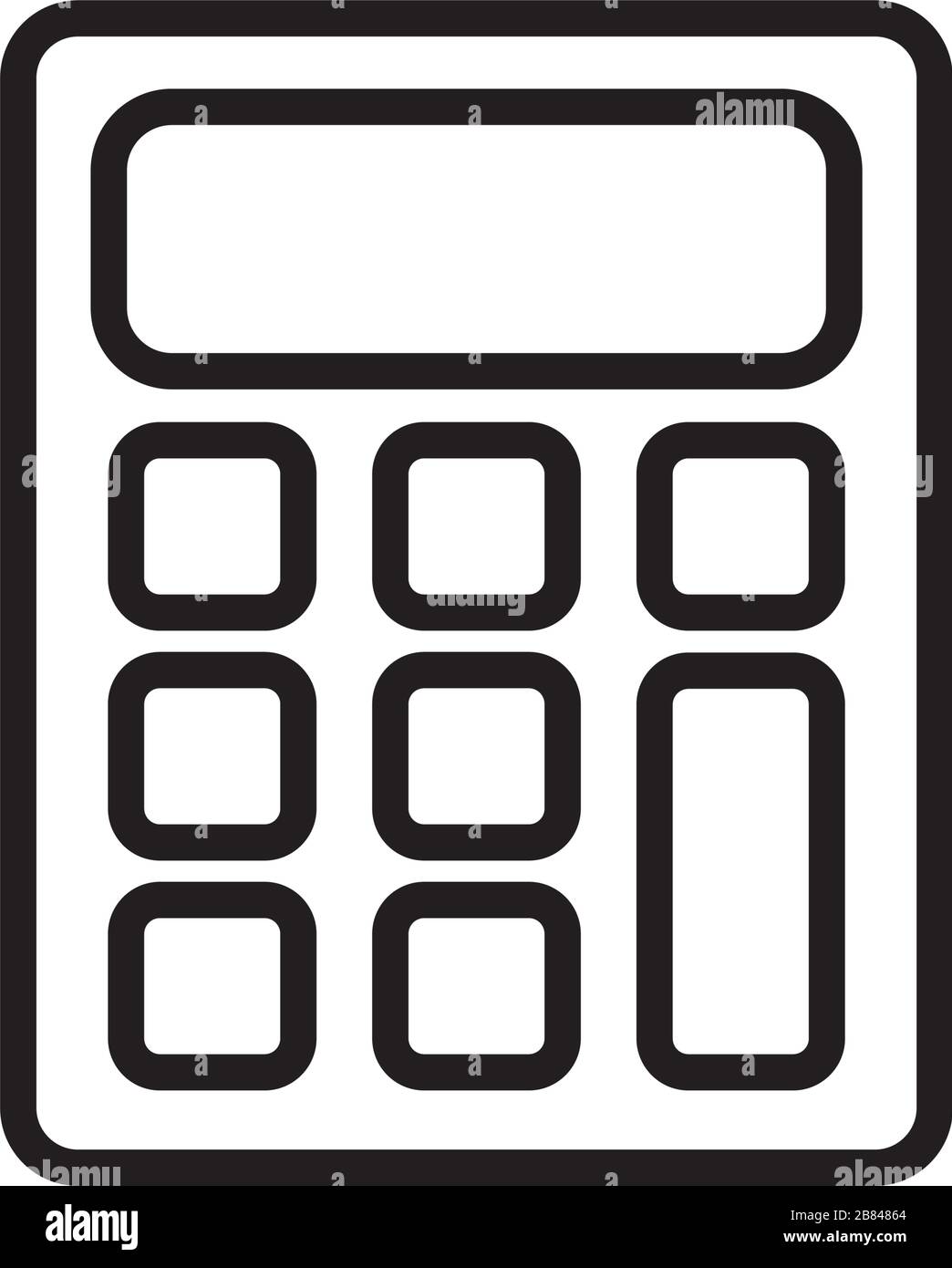 Maths line icon concept Black and White Stock Photos & Images - Alamy