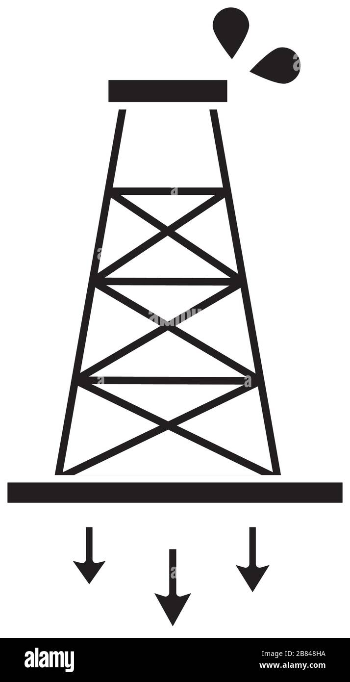 Extraction tower Black and White Stock Photos & Images - Alamy