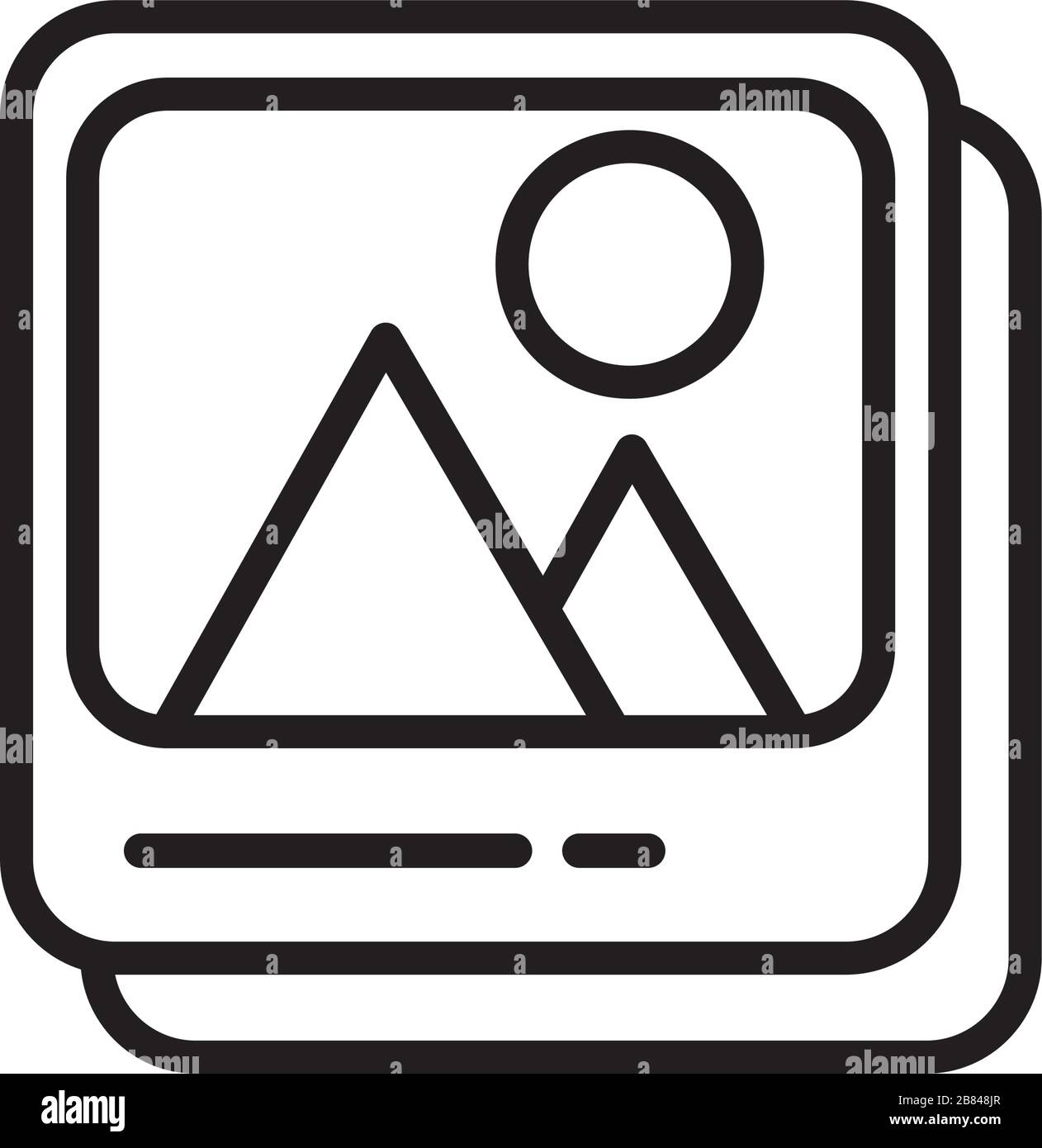 picture file format line style icon Stock Vector Image & Art - Alamy