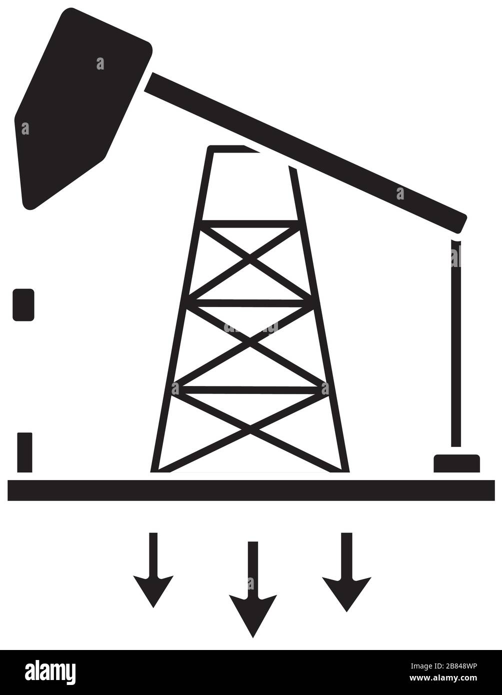 Oil extraction plant Black and White Stock Photos & Images - Alamy