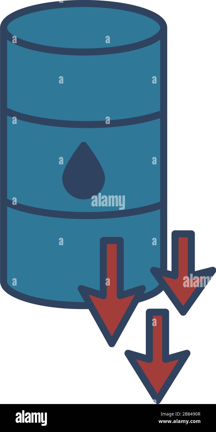 gasoline barrel tank with arrows fill style icon Stock Vector Image ...