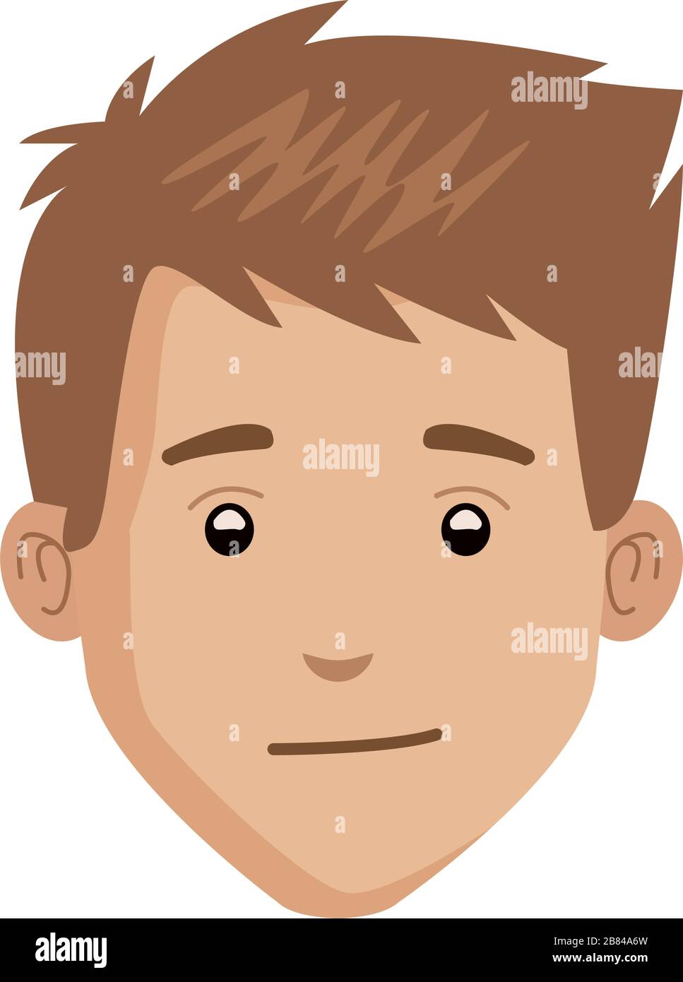 young man head character icon Stock Vector Image & Art - Alamy