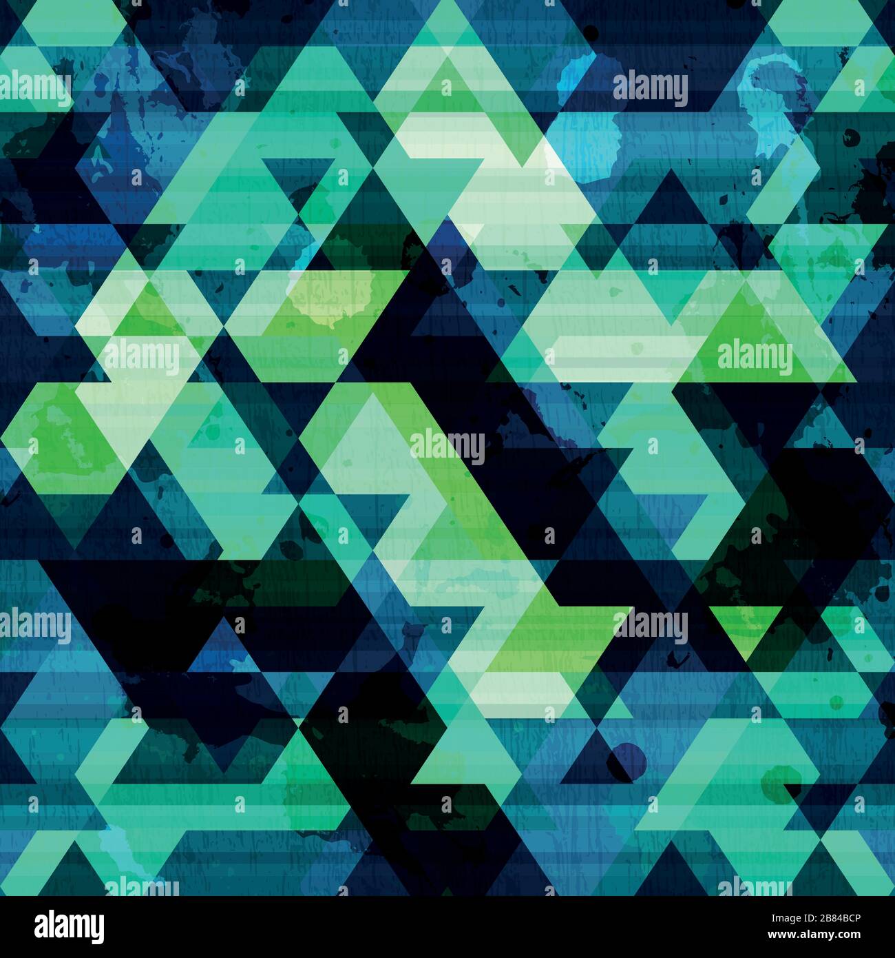 urban triangle seamless pattern with grunge effect Stock Vector Image ...