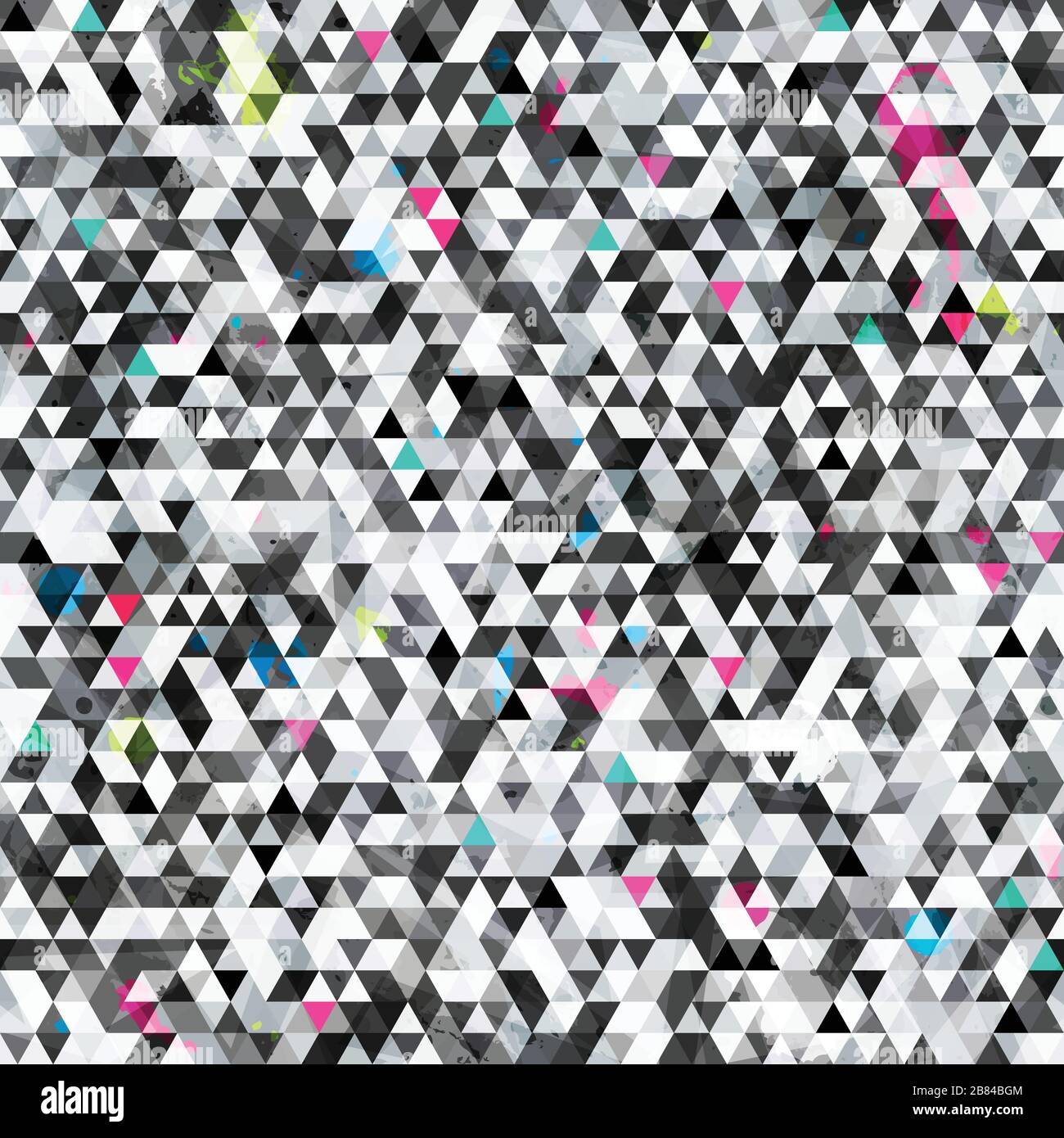urban triangle seamless pattern with grunge effect Stock Vector Image ...