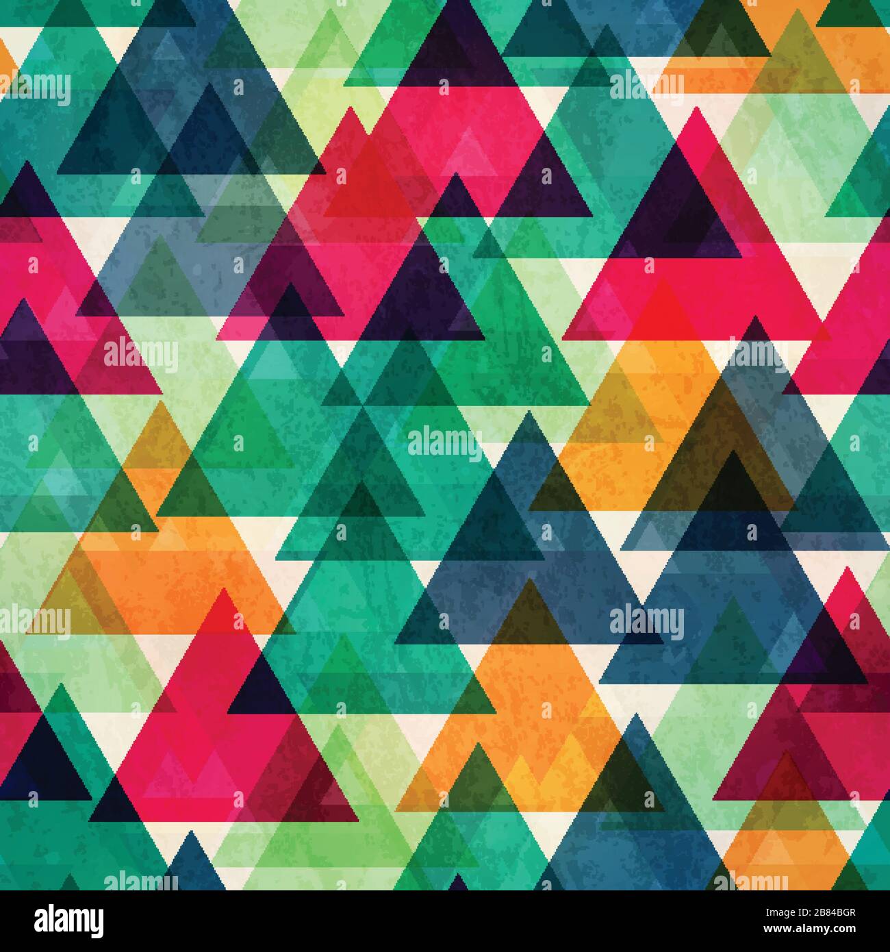 vintage bright color triangle seamless texture Stock Vector Image & Art ...