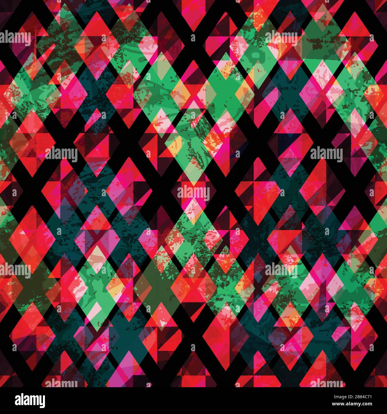 vintage diamond seamless texture with grunge effect Stock Vector Image ...