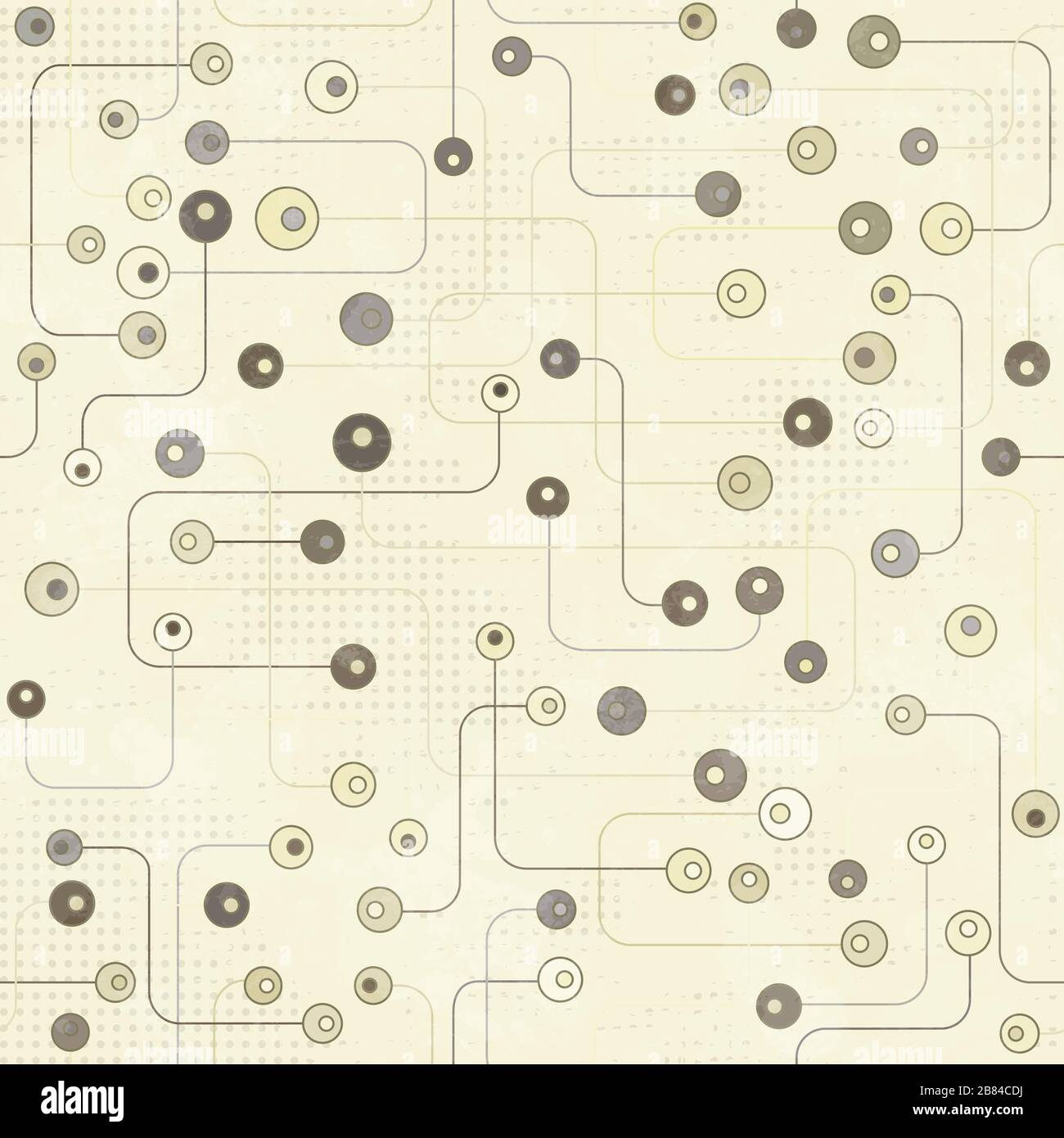 vintage electronic seamless pattern with grunge effect Stock Vector ...