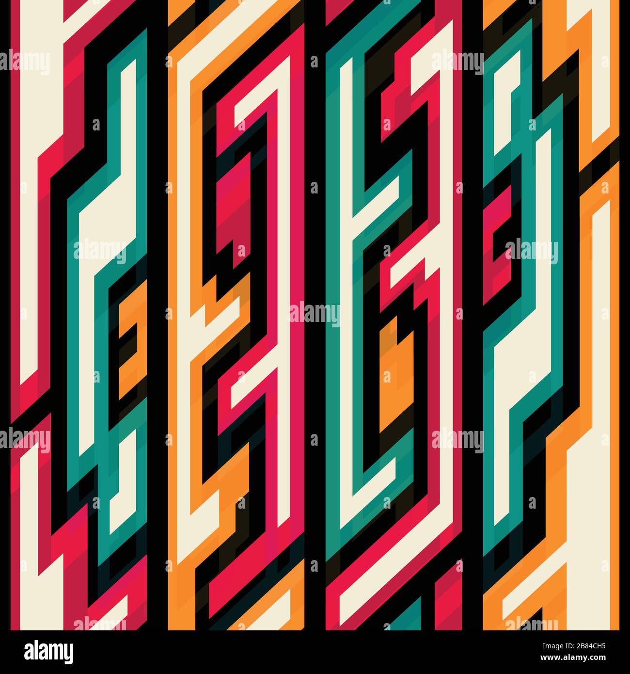 vintage geometric seamless pattern Stock Vector Image & Art - Alamy