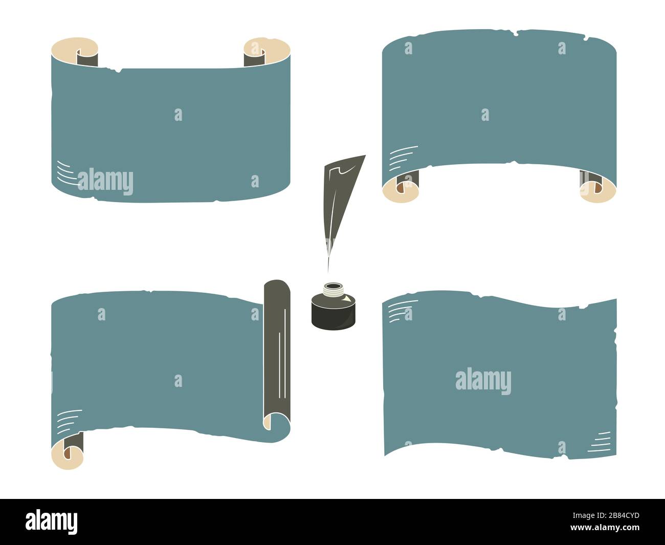 Vintage rolled paper scrolls hi-res stock photography and images - Alamy