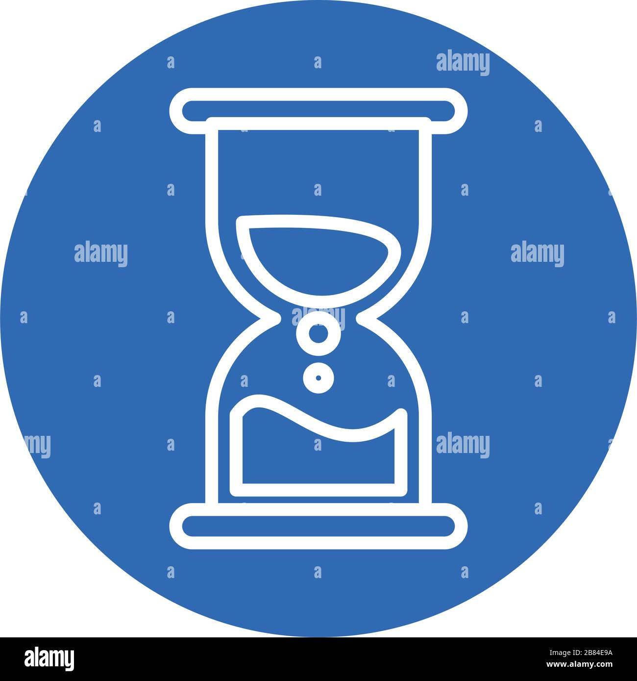 hourglass time block style icon Stock Vector Image & Art - Alamy