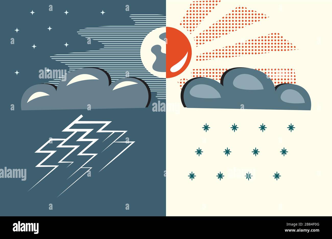 weather, day / night Stock Vector Image & Art - Alamy