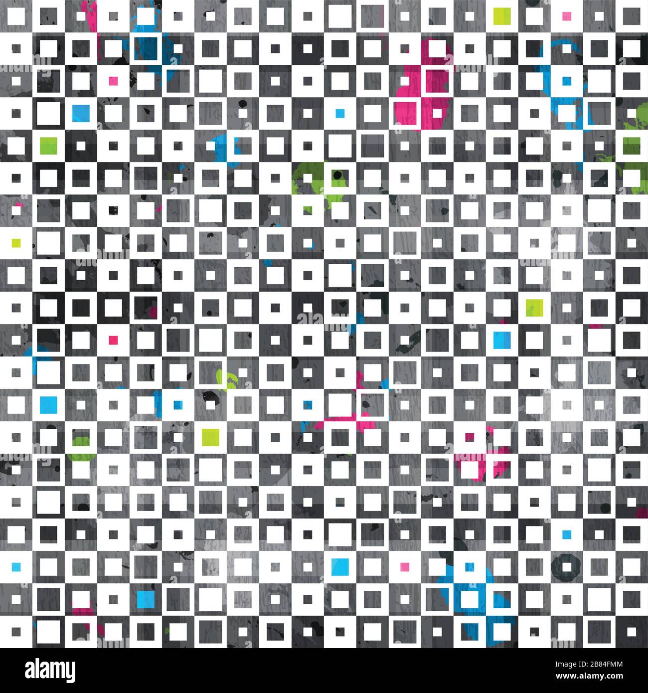 abstract color squares grunge seamless pattern Stock Vector Image & Art ...