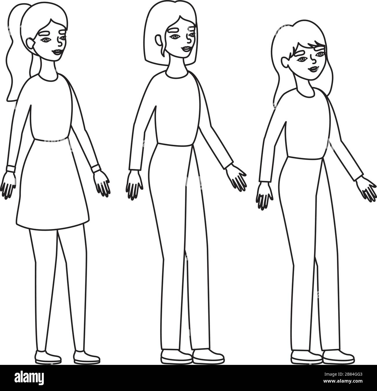 women avatars vector design Stock Vector Image & Art - Alamy