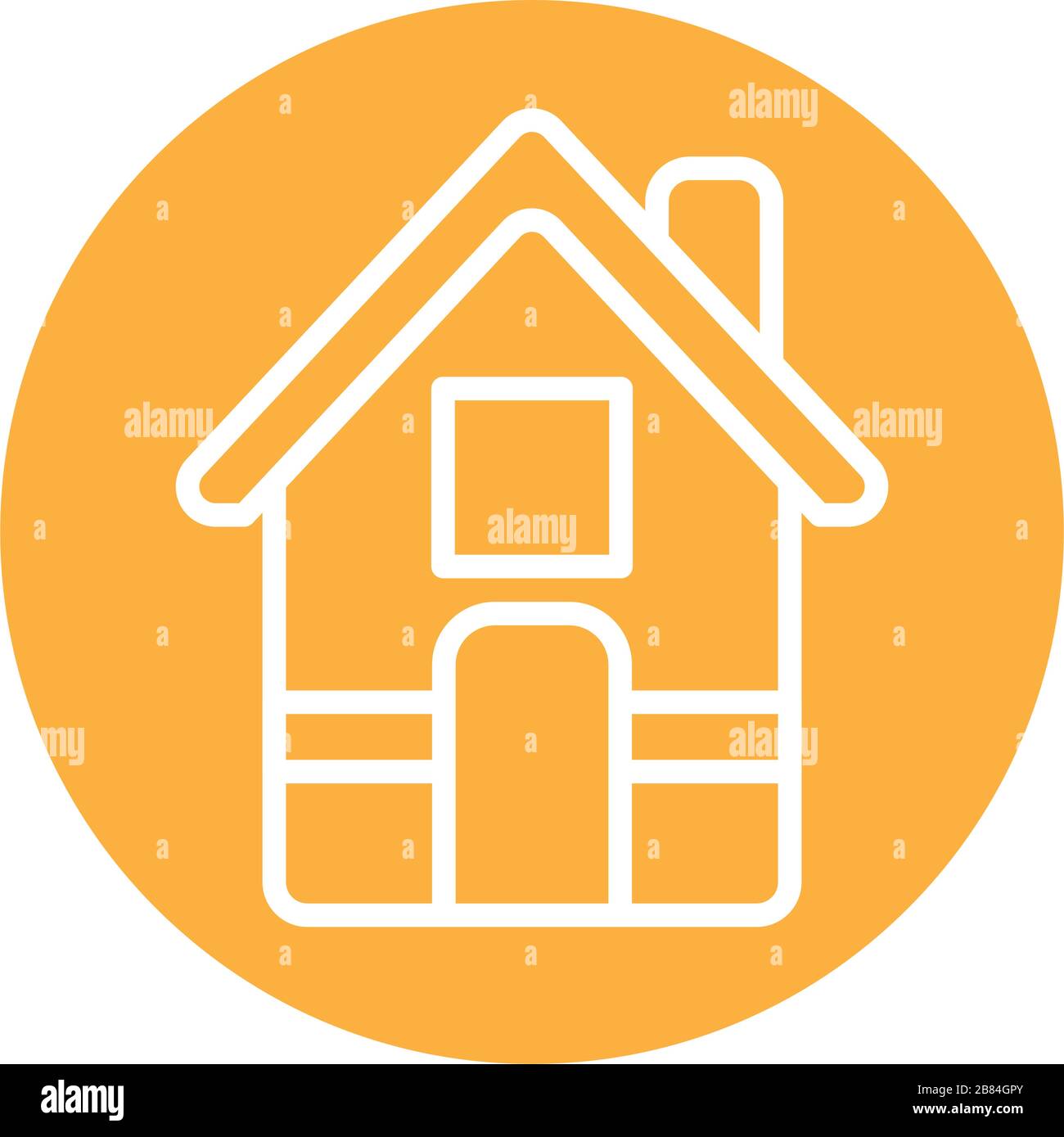 house facade block style icon Stock Vector Image & Art - Alamy