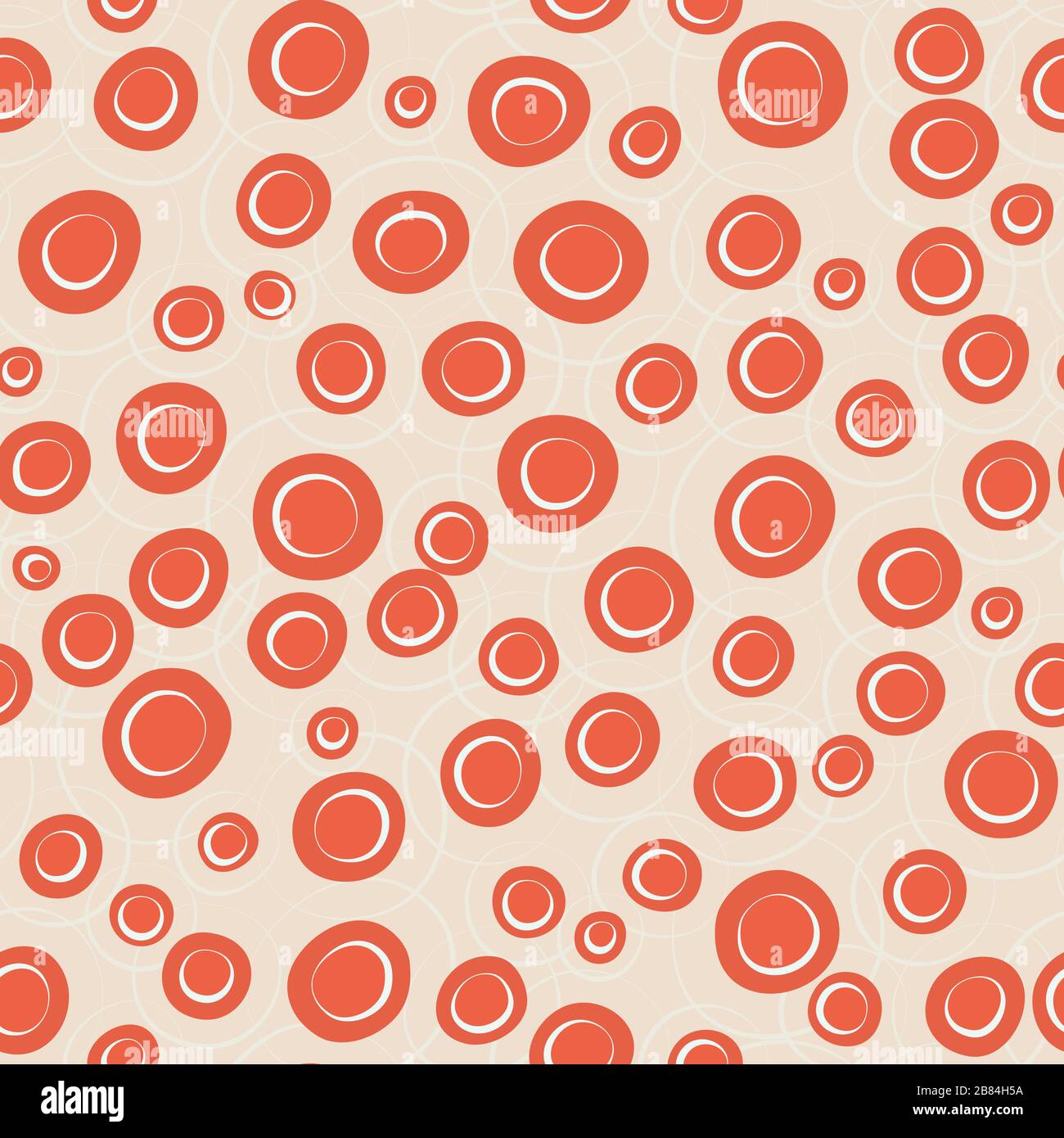 abstract red circles seamless pattern Stock Vector Image & Art - Alamy