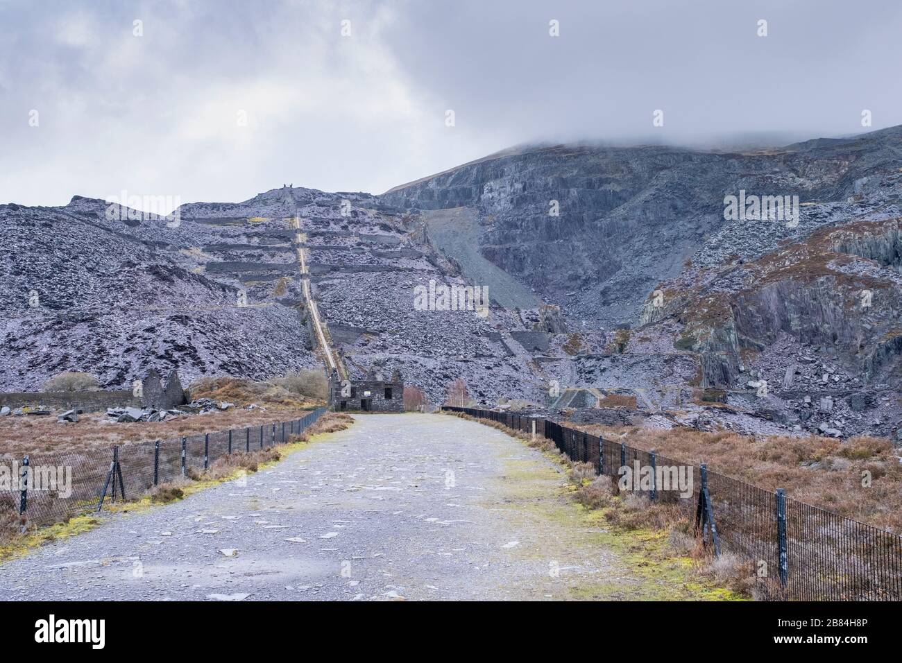 Dinorwic Slate Quarry, situated between the villages of Dinorwig and ...