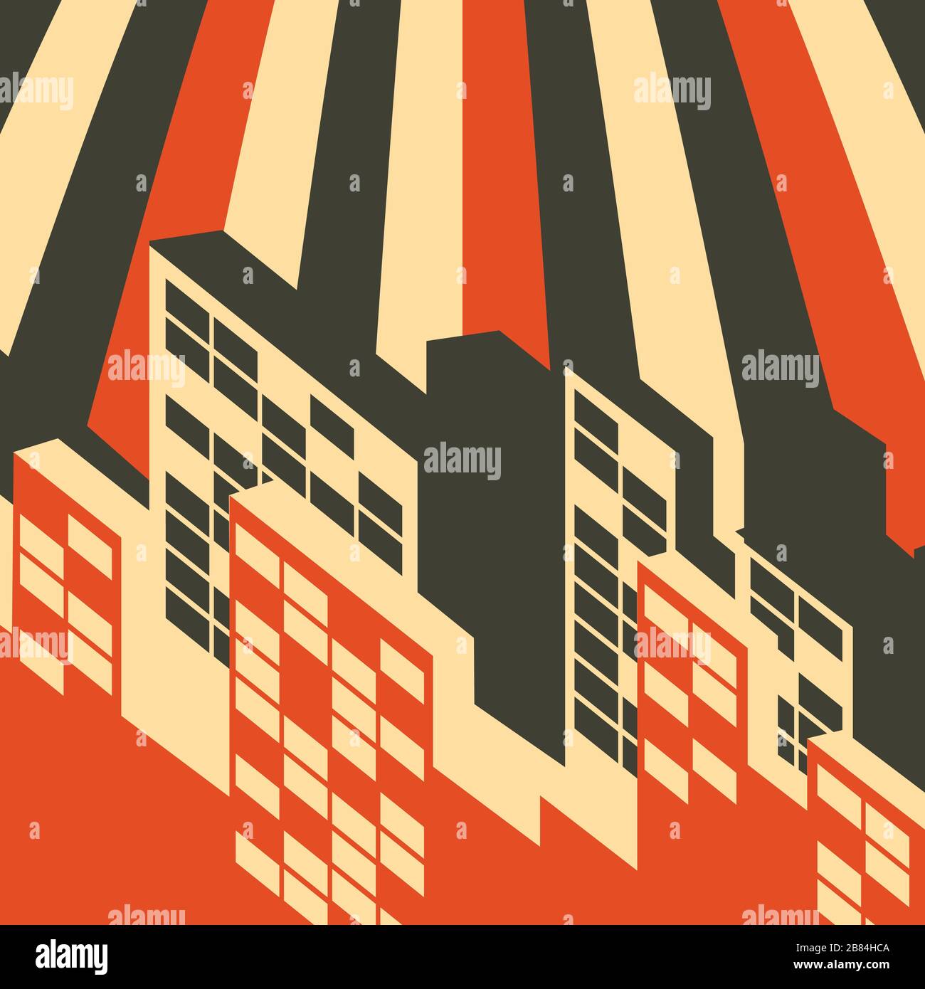 abstract retro city background Stock Vector Image & Art - Alamy