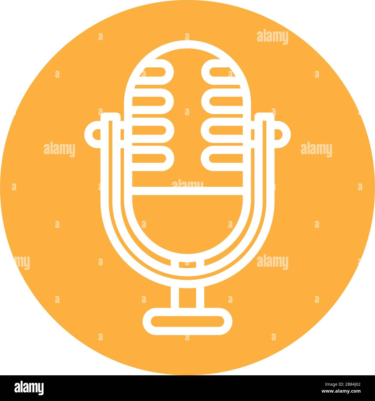 microphone sound block style icon Stock Vector Image & Art - Alamy