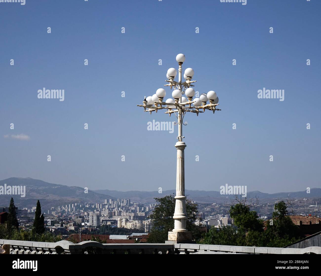 Ancient lamp post at the city park of Tbilisi, Georgia Stock Photo - Alamy