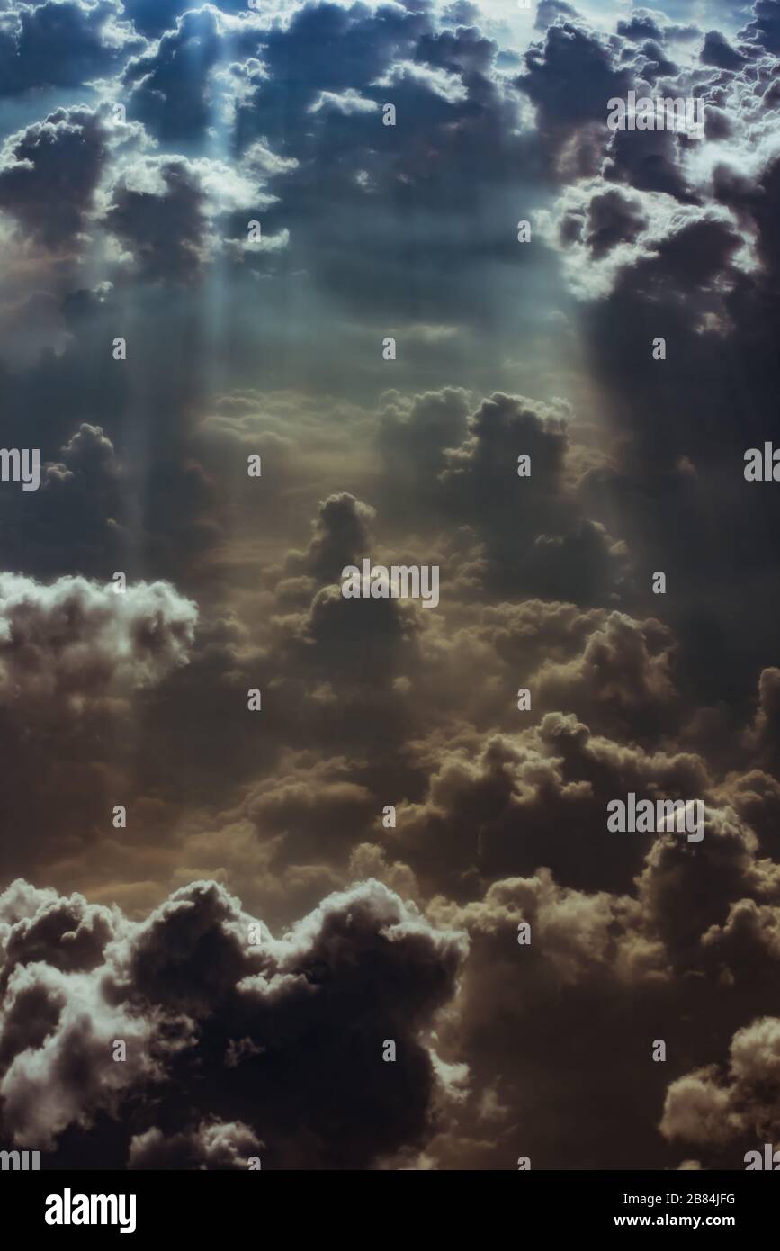 cloud and sky view from the window of an airplane Stock Photo - Alamy