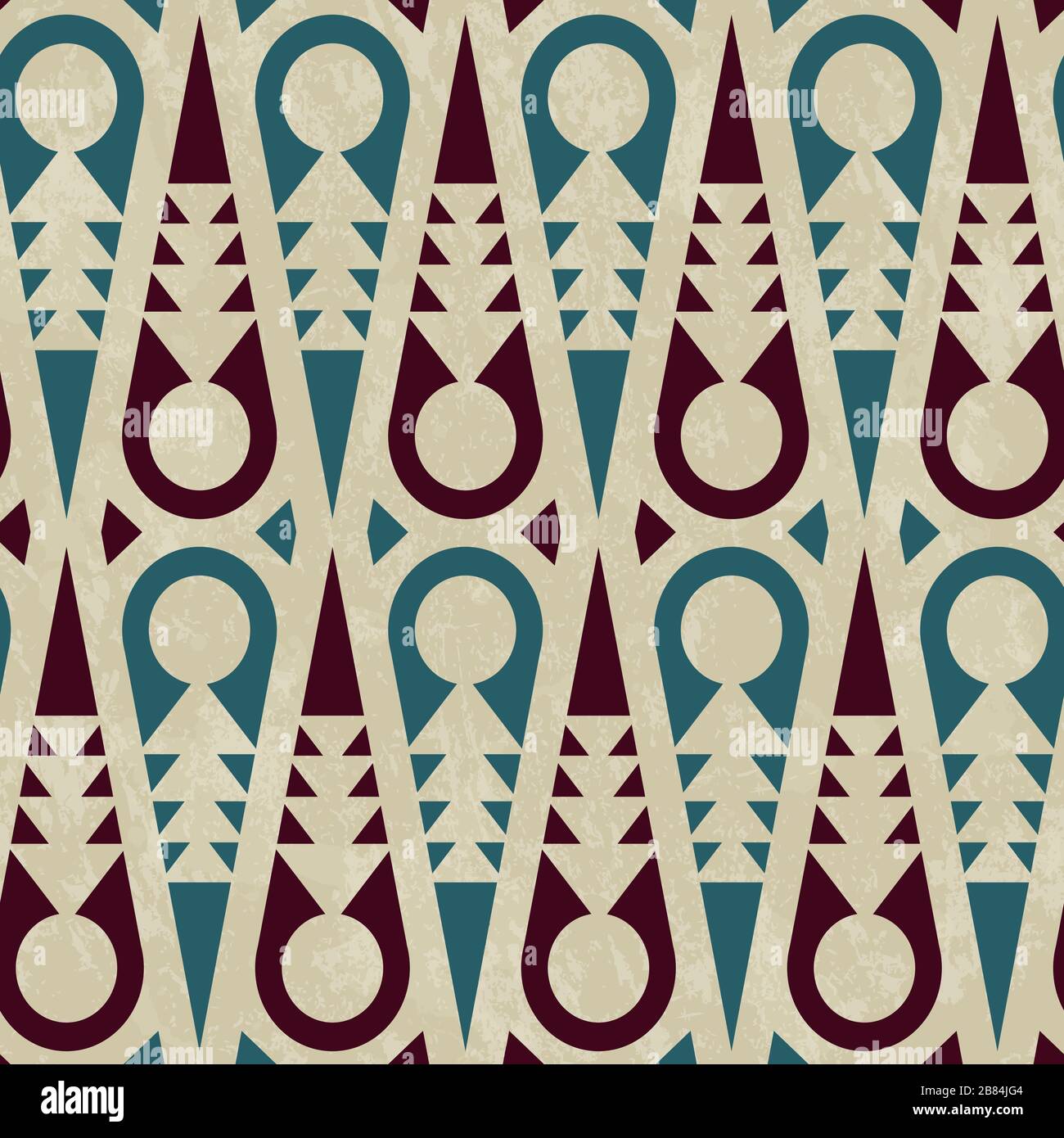 ancient triangle seamless pattern with grunge effect Stock Vector Image ...