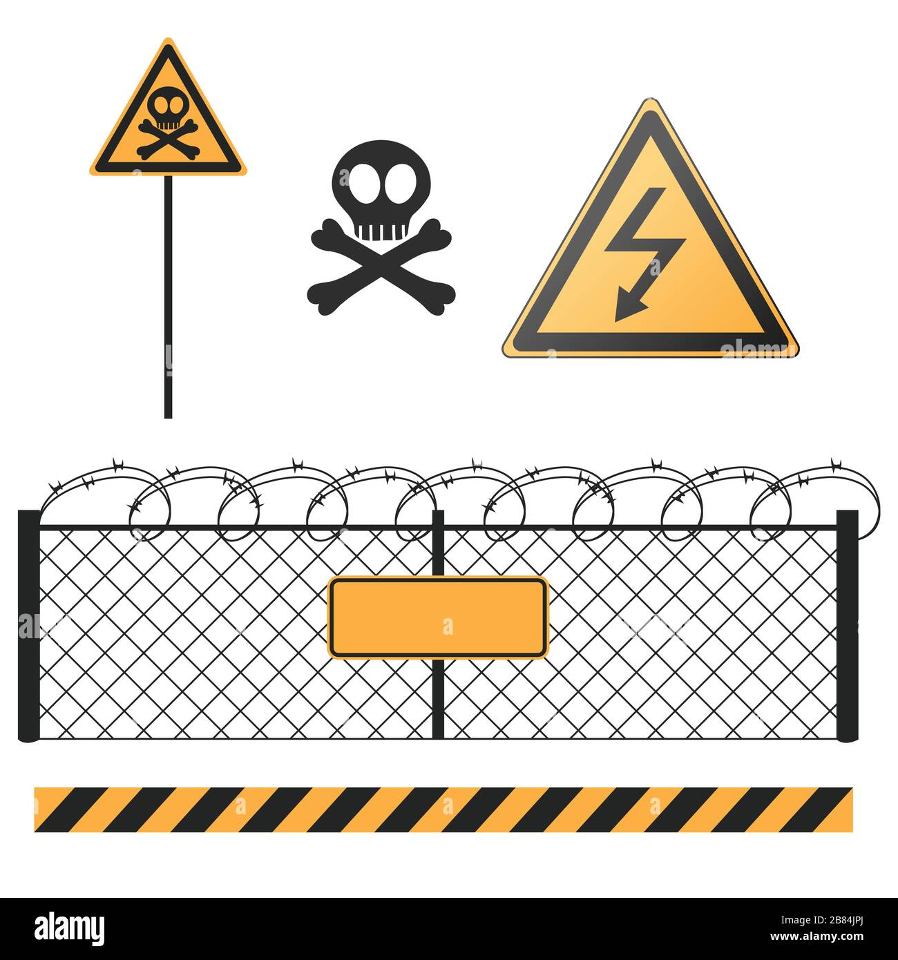 abstract warning signs set Stock Vector Image & Art - Alamy