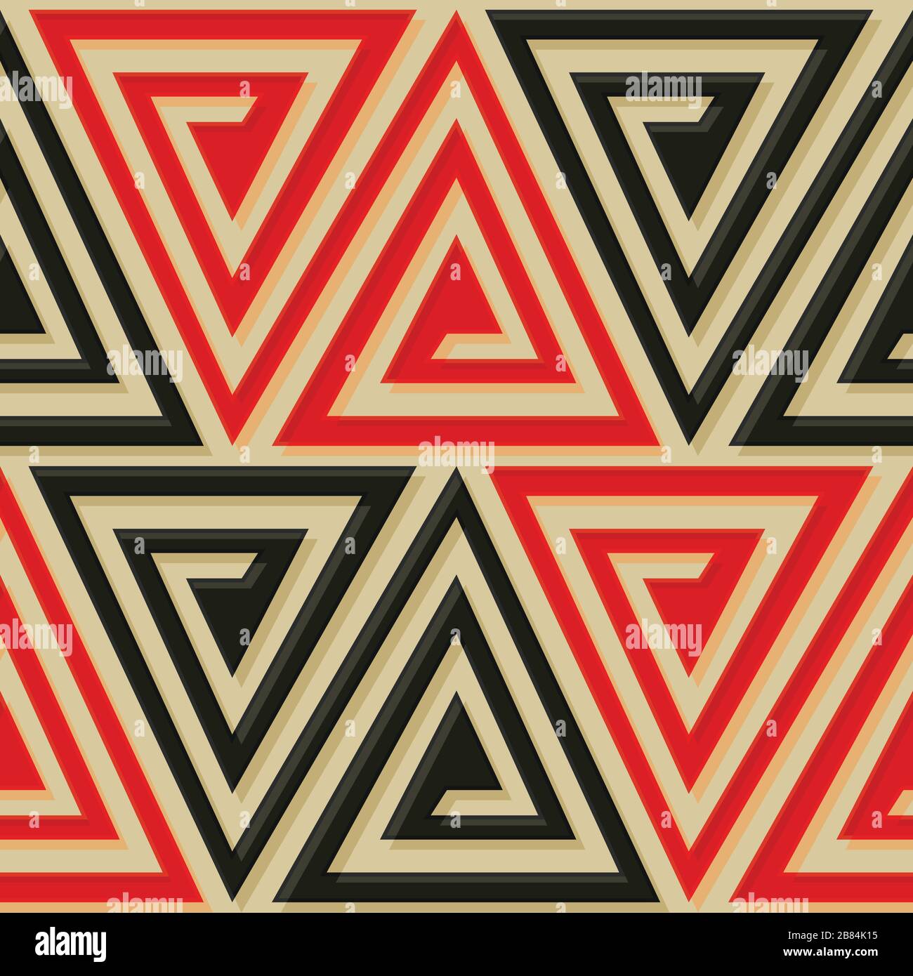 ancient triangle spiral seamless pattern Stock Vector Image & Art - Alamy