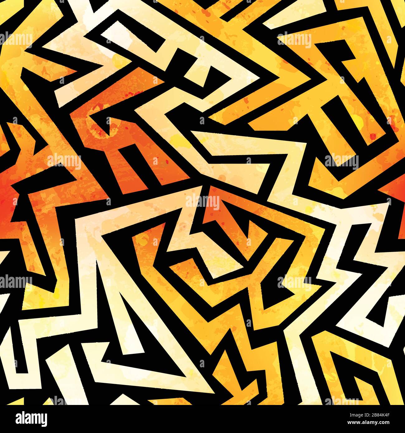 ancient maze seamless texture with grunge effect Stock Vector Image ...