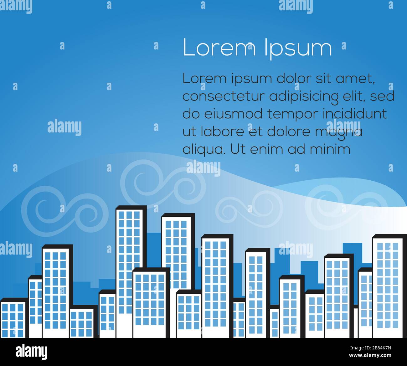 blue city background Stock Vector Image & Art - Alamy