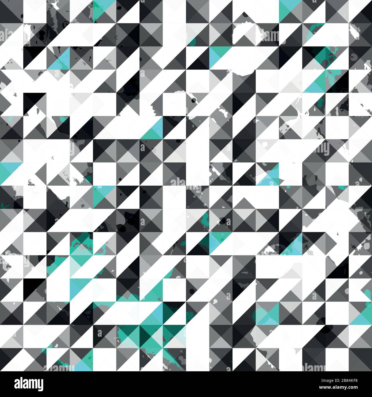 blue color grunge triangle seamless pattern Stock Vector Image & Art ...