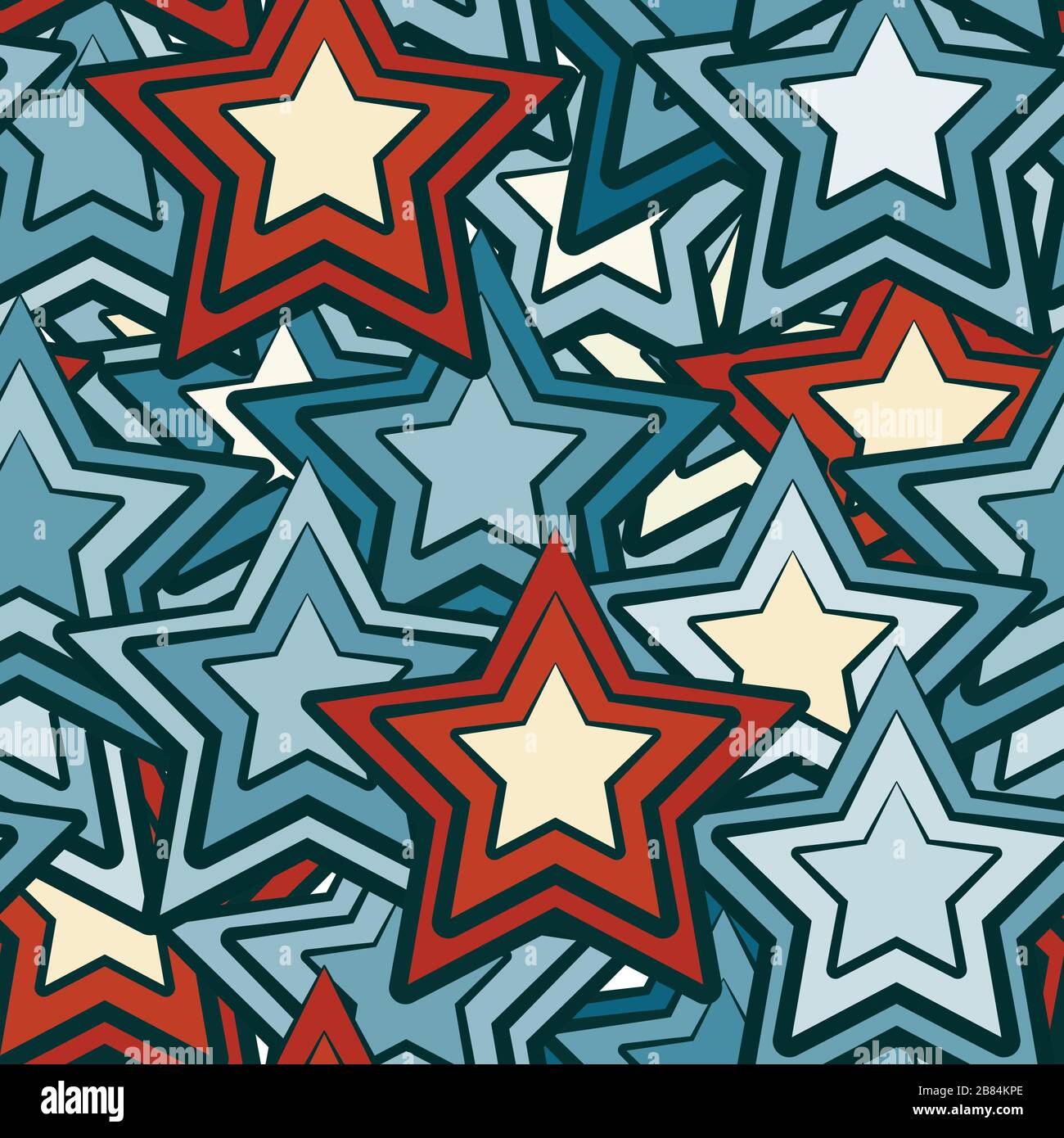 blue stars seamless Stock Vector Image & Art - Alamy