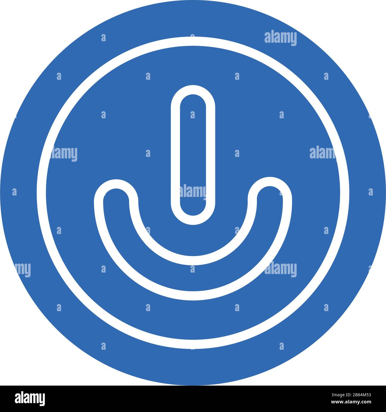 power button block style icon Stock Vector Image & Art - Alamy