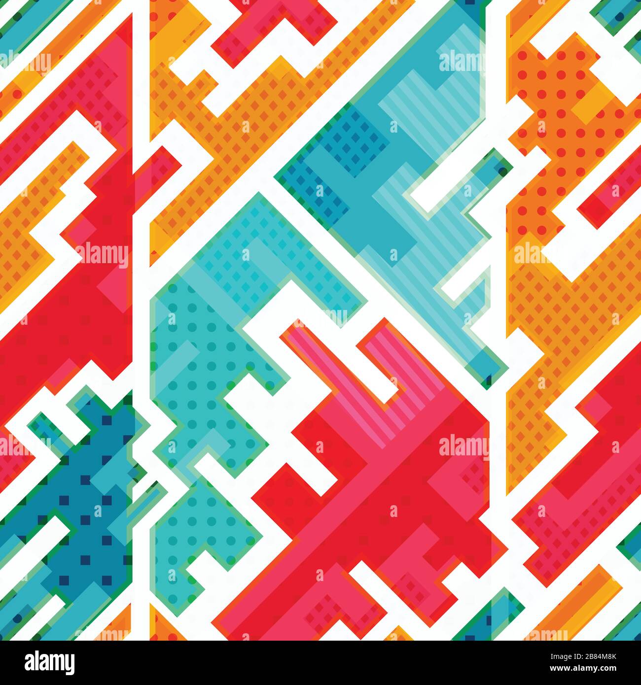 bright funky seamless pattern Stock Vector Image & Art - Alamy