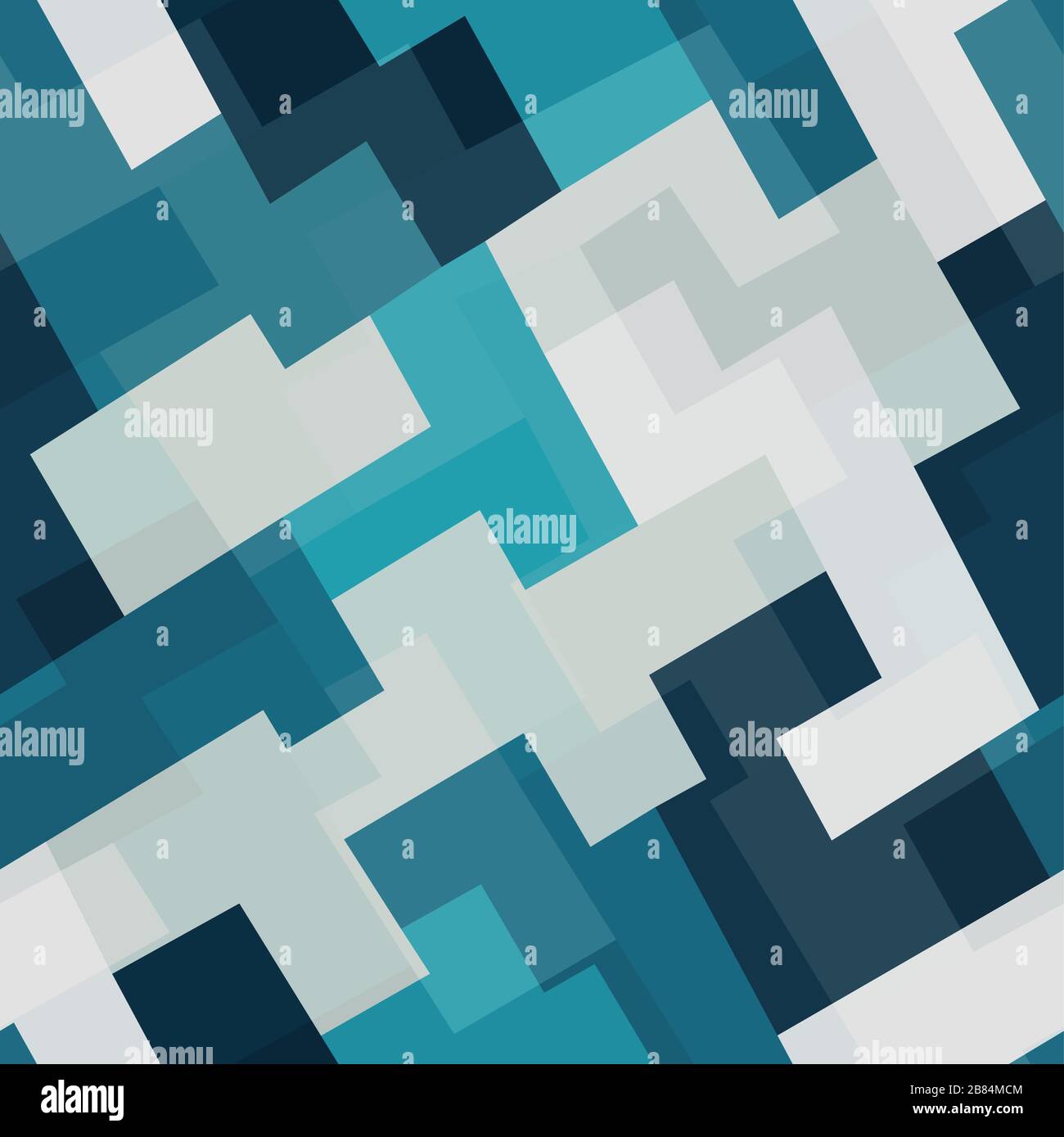 blue tech square seamless pattern Stock Vector Image & Art - Alamy