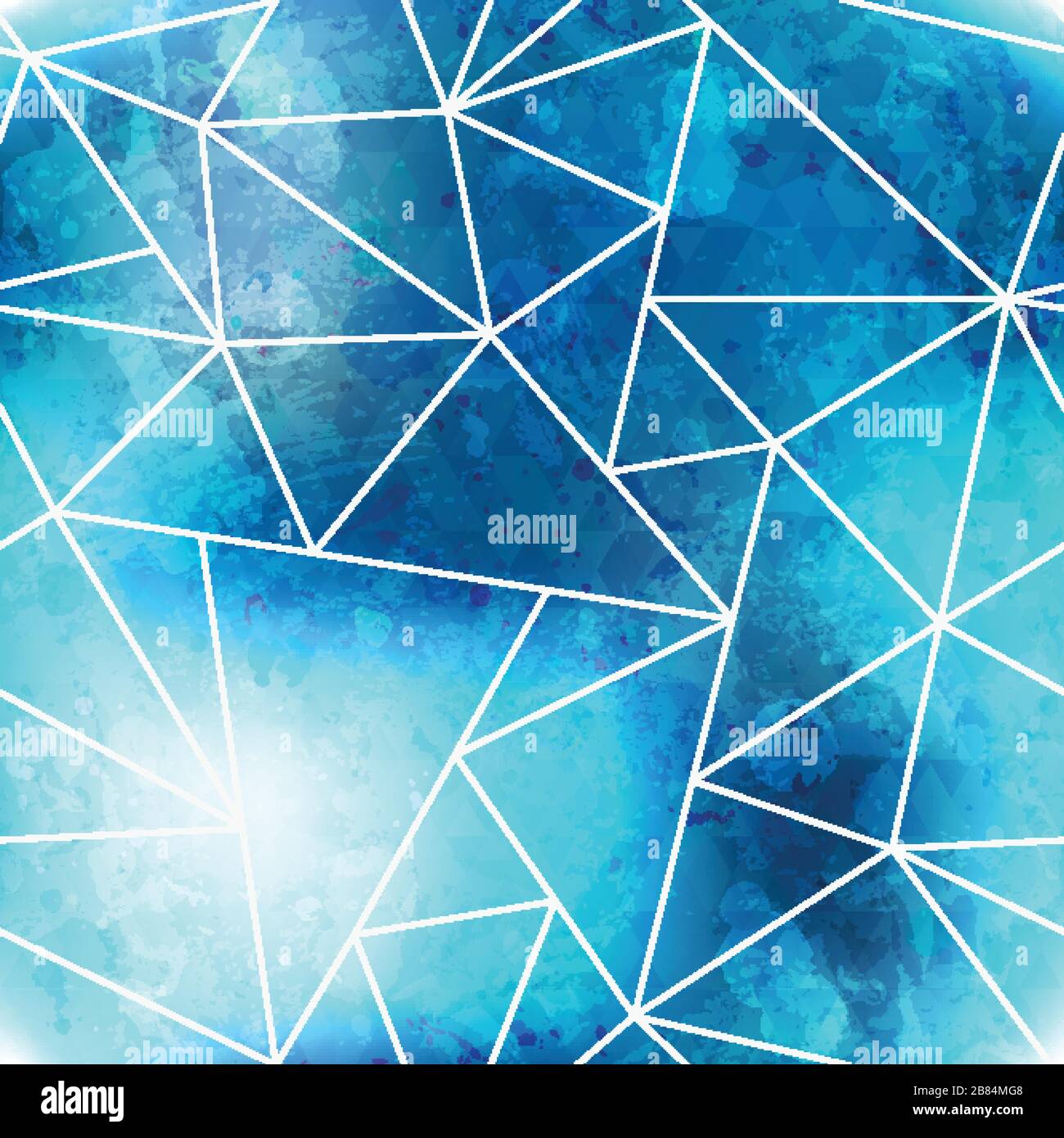 blue triangle seamless pattern with grunge effect Stock Vector Image ...