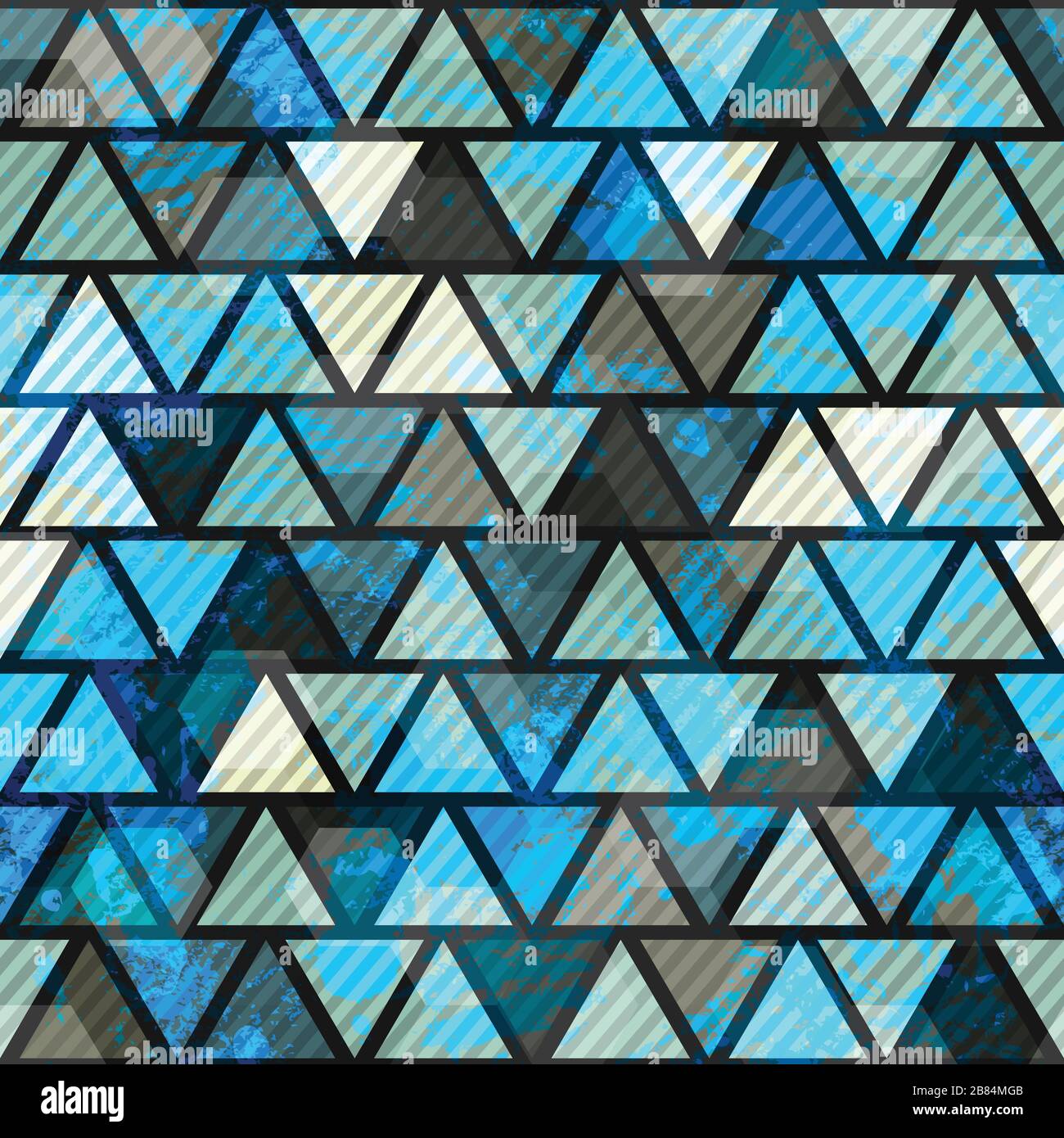 blue triangle grunge seamless pattern Stock Vector Image & Art - Alamy