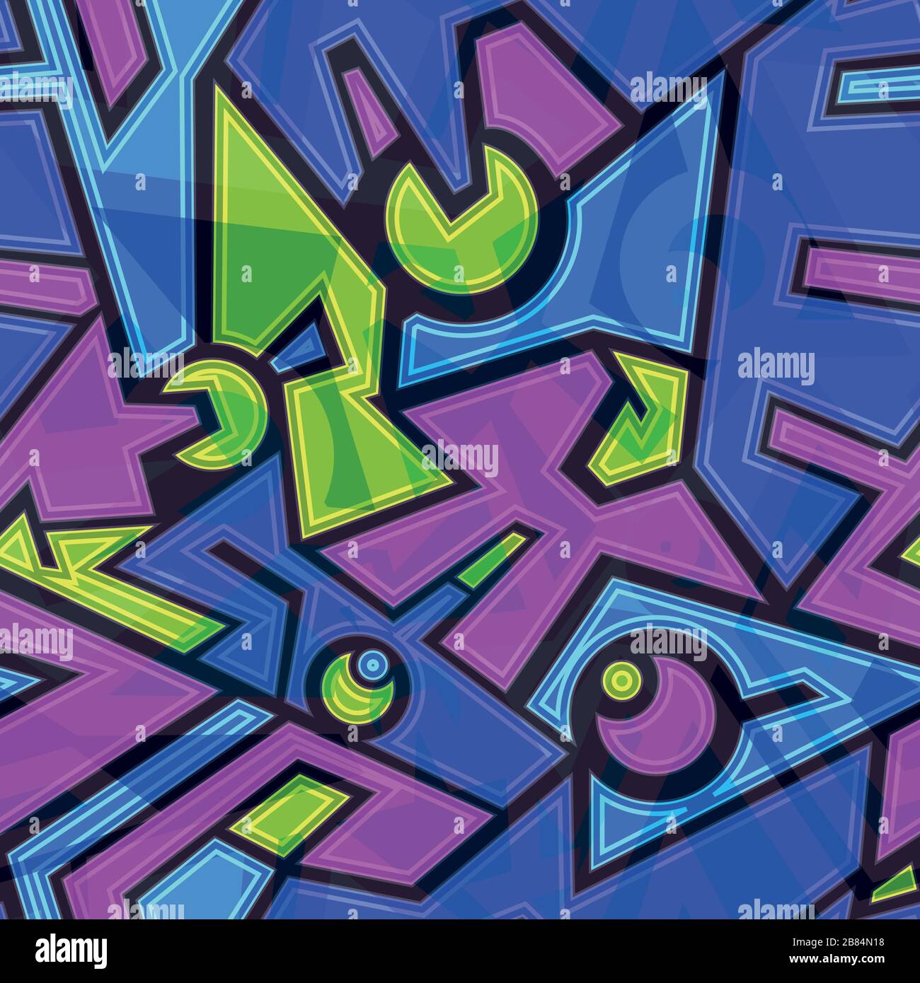 colored future geometric seamless pattern Stock Vector Image & Art - Alamy