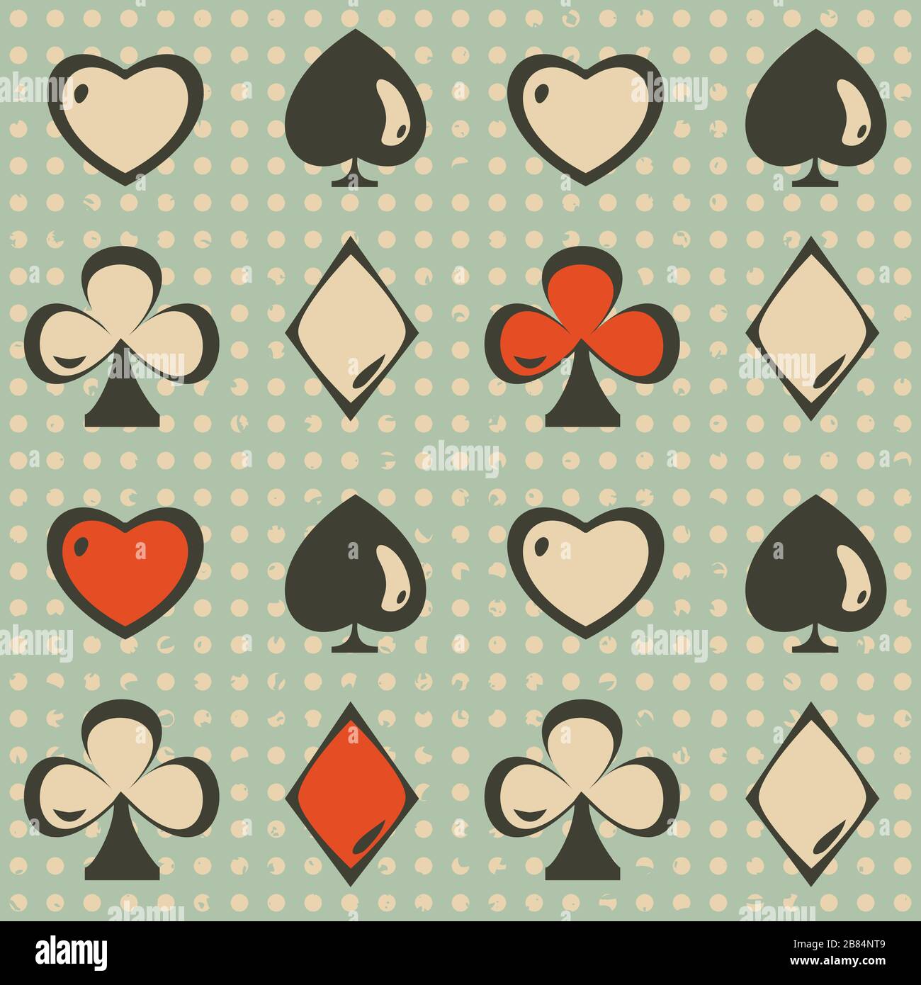 card suit seamless Stock Vector Image & Art - Alamy